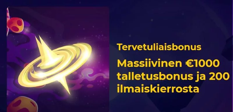 Cosmic Slot 2026: Nyt 500 € bonus + 100 kierrosta